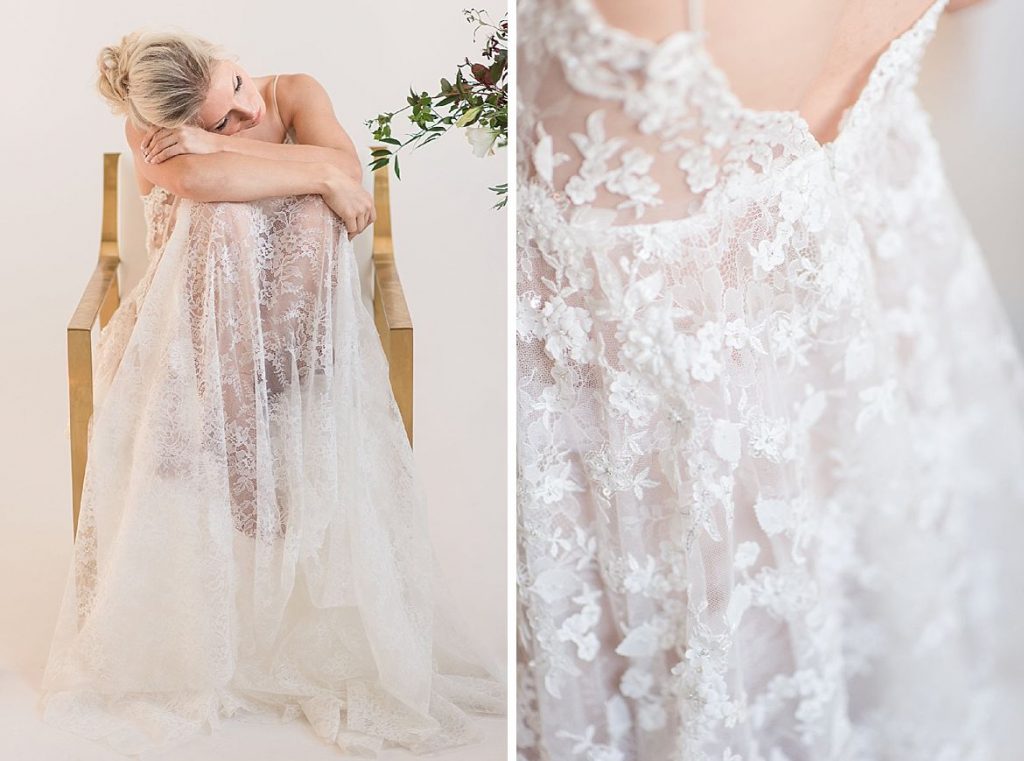 Feminine Lace Bridal Boudoir Inspiration - The White Wren