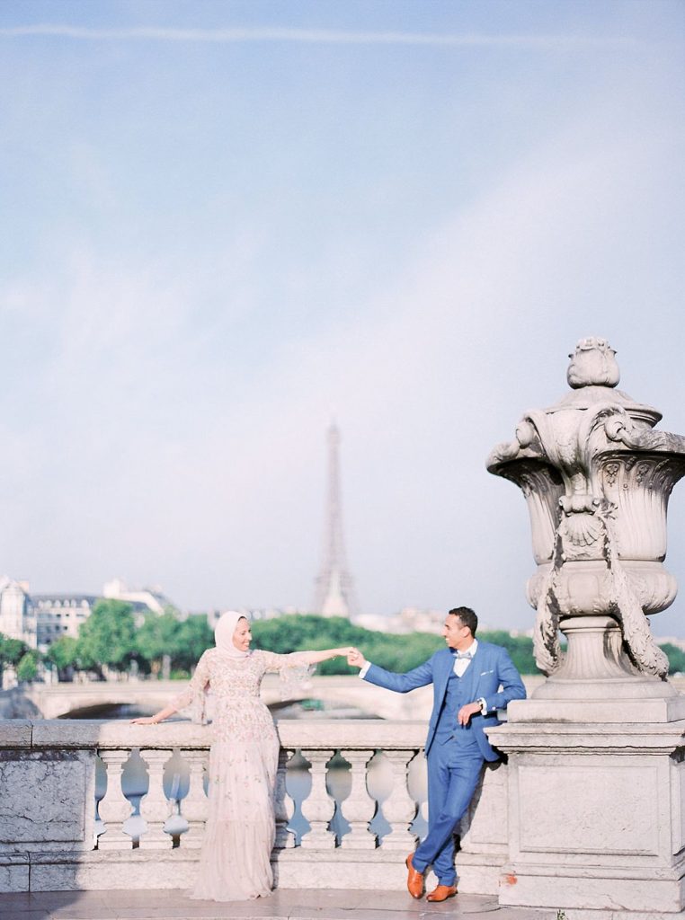 Romantic & Light Paris Engagement Session: Ryan & Jumana – The White Wren