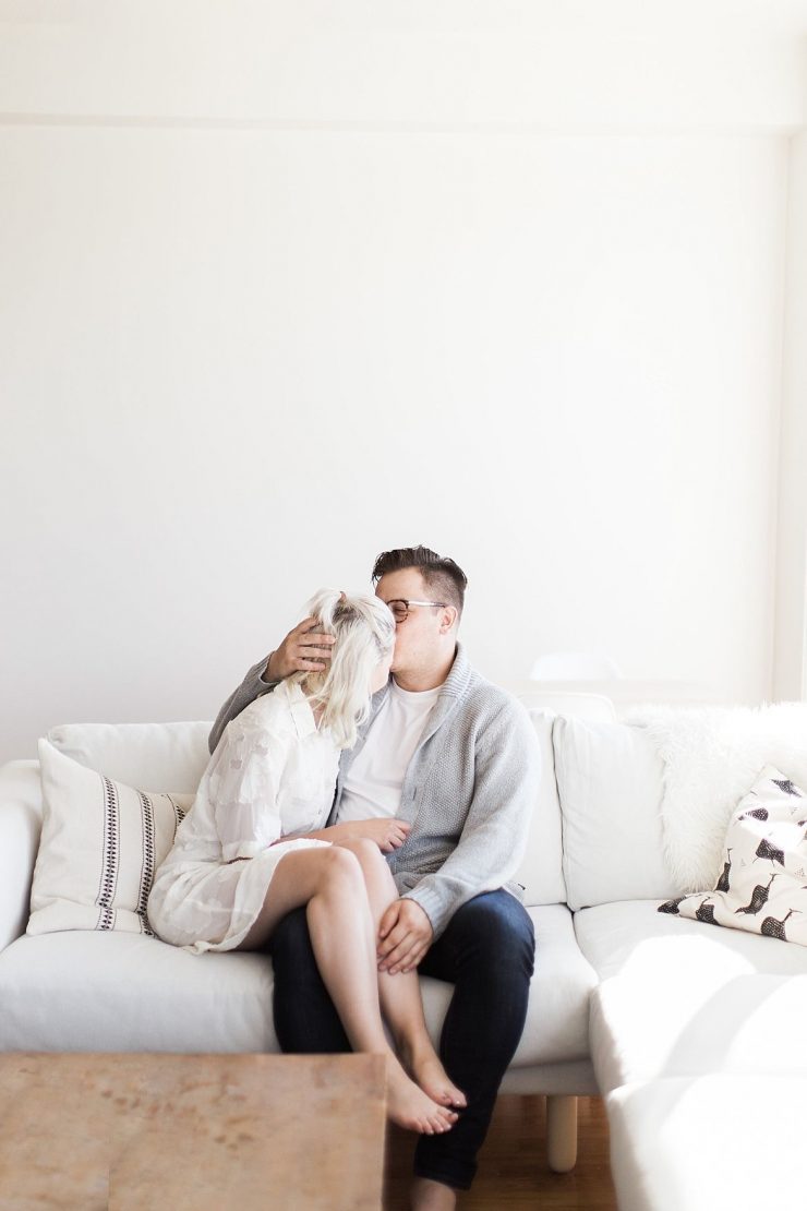 Restful & Sophisticated Home Lifestyle Couples Session: Josh & Meghan ...