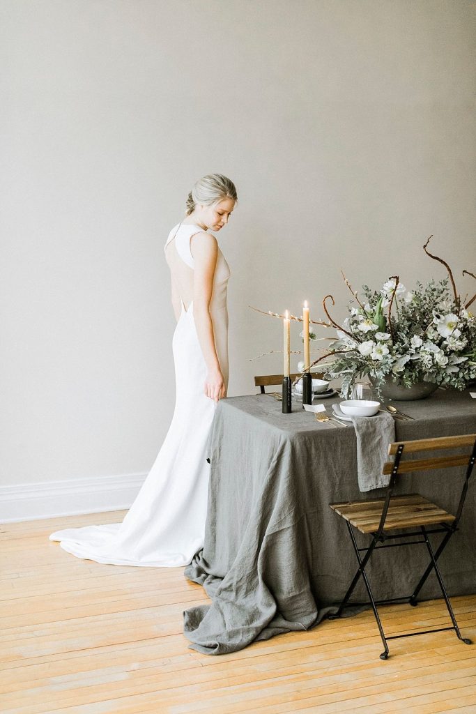 Clean & Organic Gray Wedding Inspiration – The White Wren
