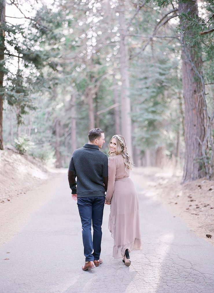 Elegant California Engagement Session in the Woods - The White Wren