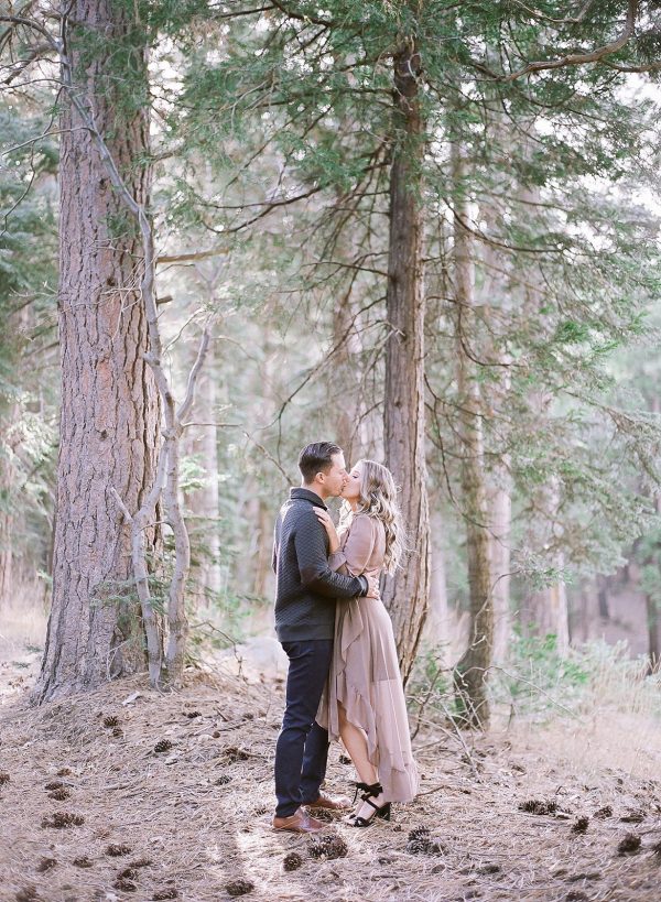 Elegant California Engagement Session in the Woods - The White Wren