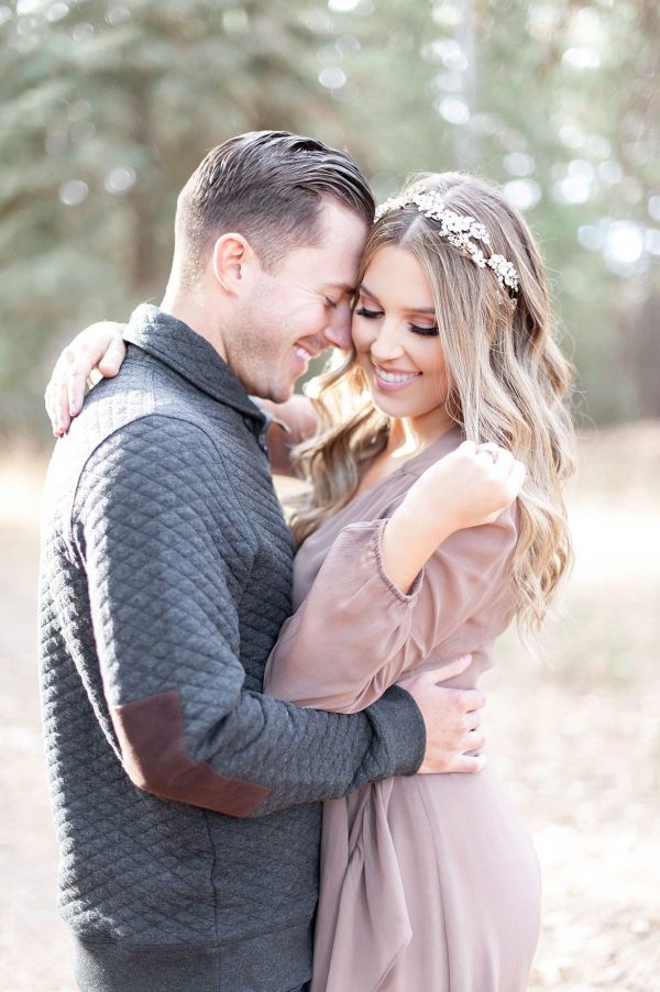 Elegant California Engagement Session in the Woods - The White Wren