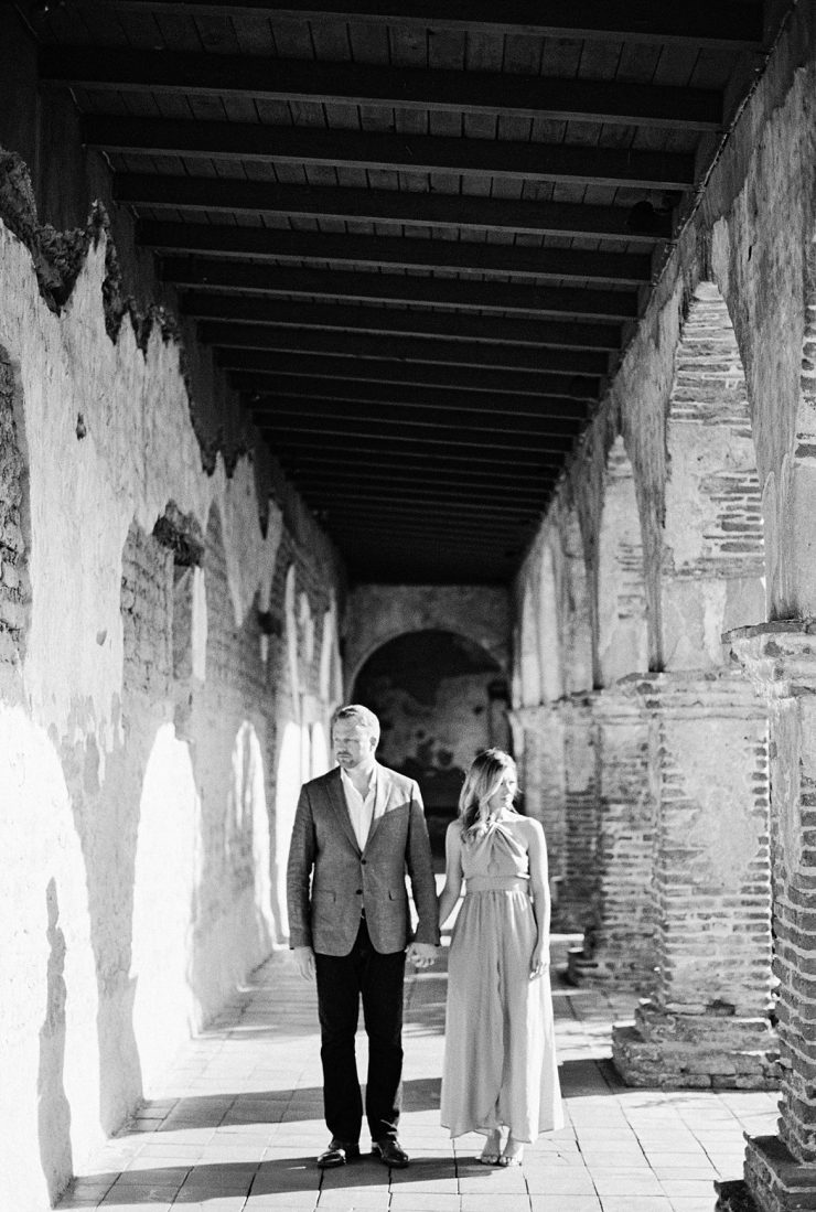 Delightful Spanish Mission Engagement Session at San Juan Capistrano ...