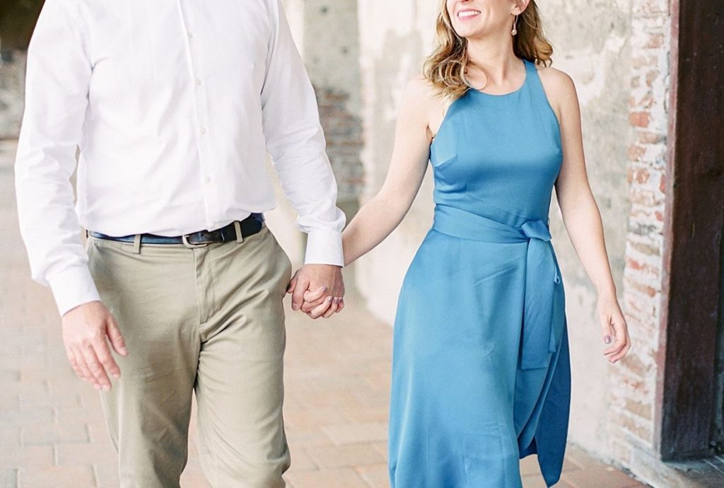 Delightful Spanish Mission Engagement Session at San Juan Capistrano ...