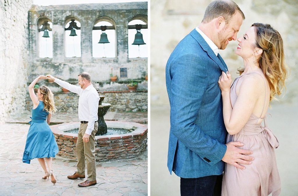 Spanish Mission Engagement Session San Juan Capistrano - The White Wren