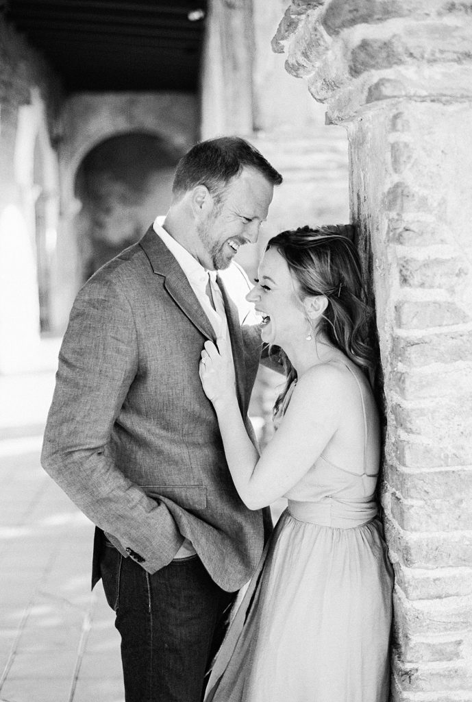 Spanish Mission Engagement Session San Juan Capistrano - The White Wren