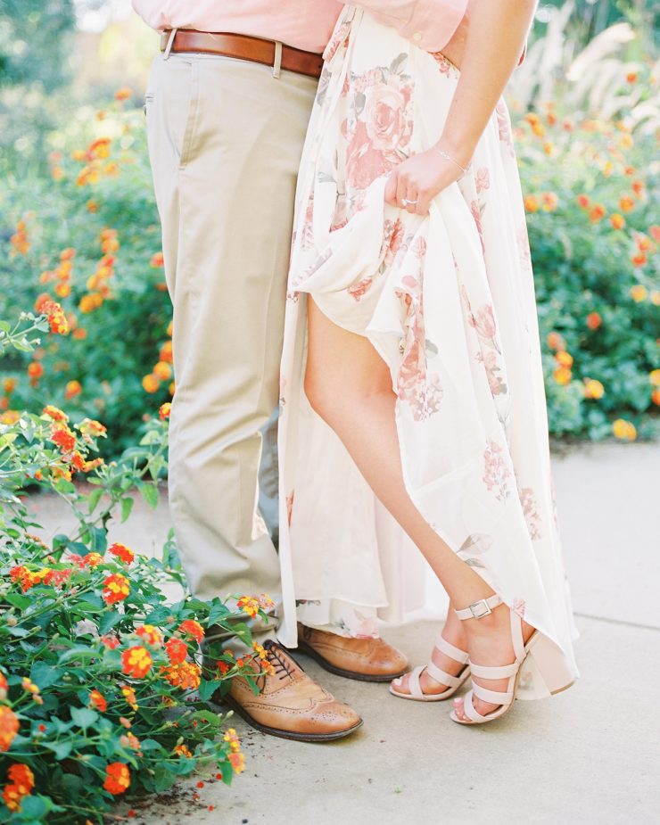 Springtime Arboretum Engagement: Maura & Cole – The White Wren
