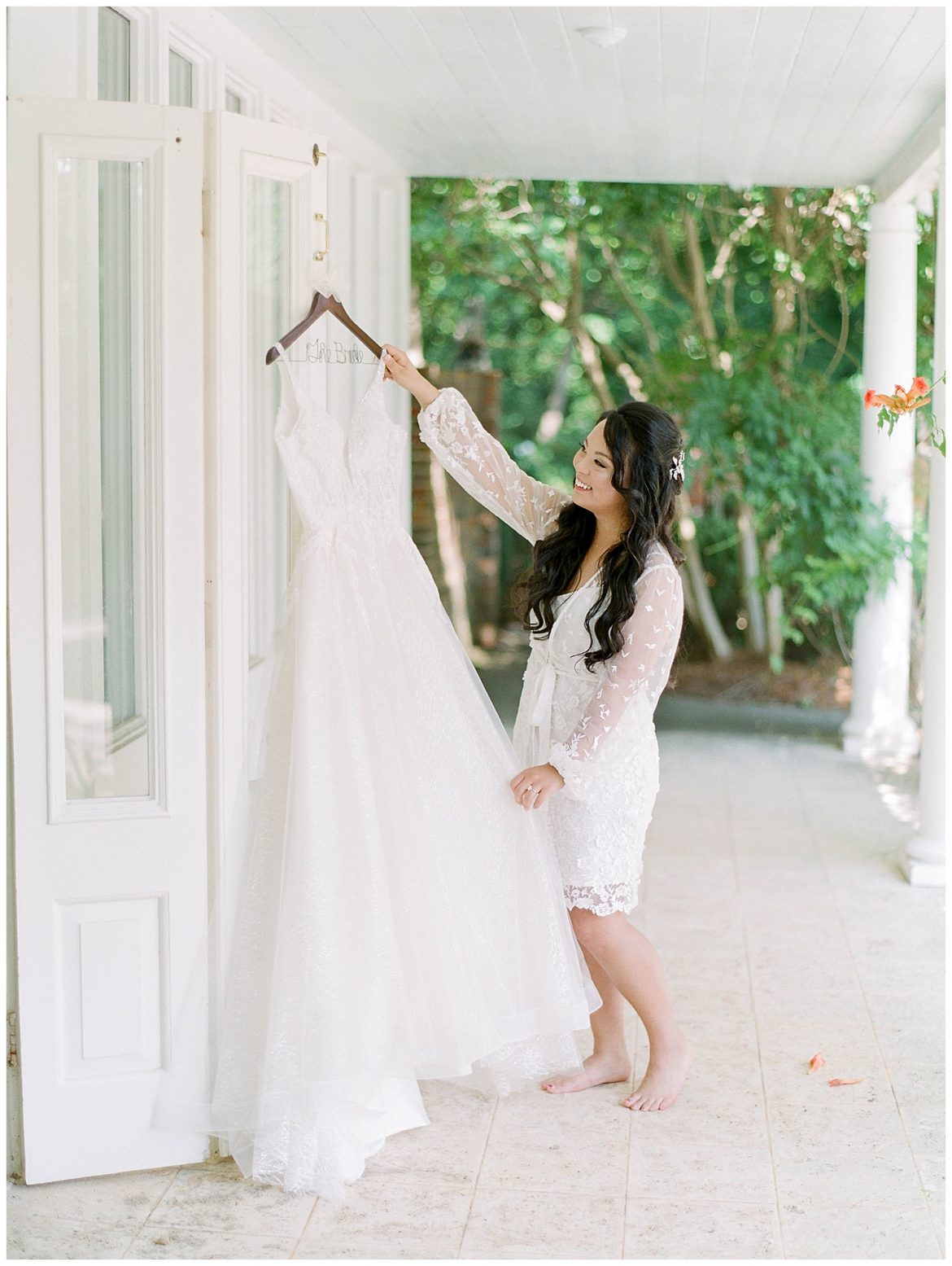 Intimate Garden Wedding with a Pool Splash - The White Wren