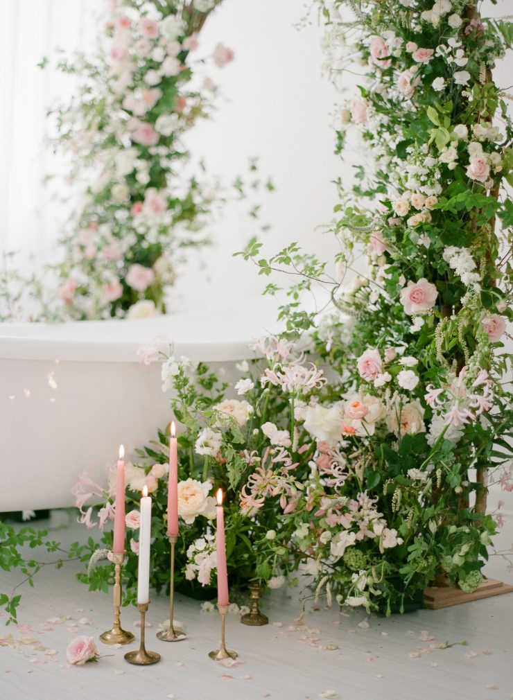 Soft Bridal Boudoir with a Milk Bath – The White Wren