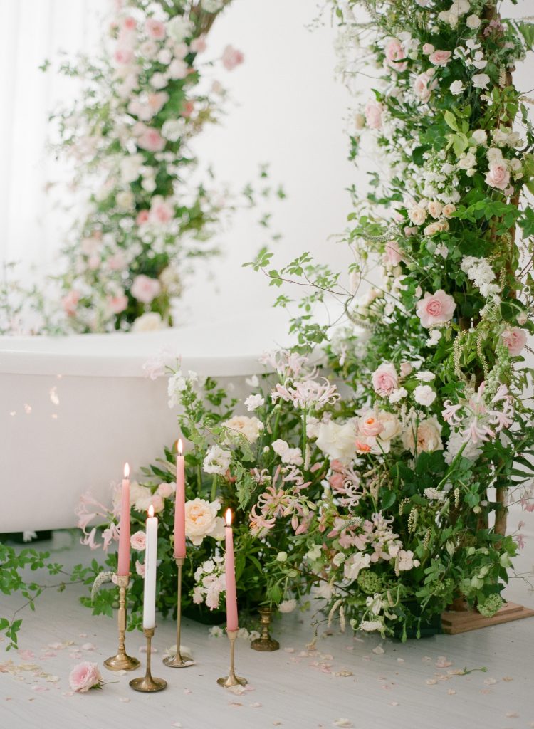 Soft Bridal Boudoir with a Milk Bath - The White Wren