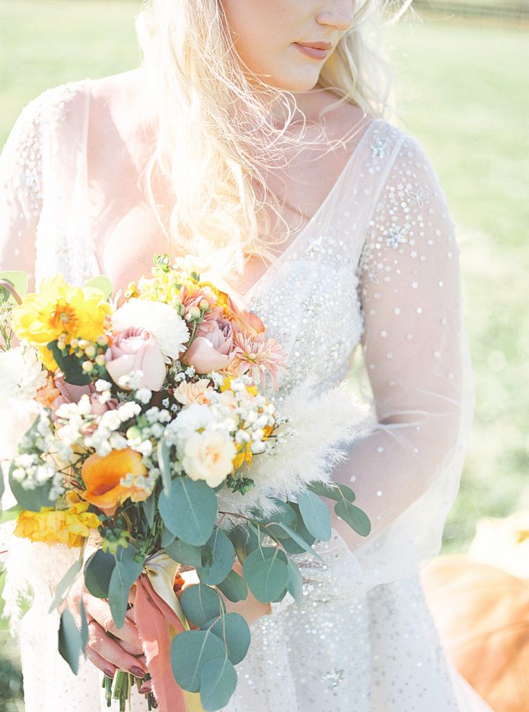 Multiracial Couple with Earth Toned Wedding Inspiration - The White Wren