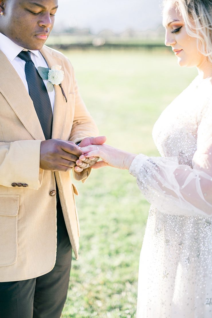Multiracial Couple with Earth Toned Wedding Inspiration – The White Wren