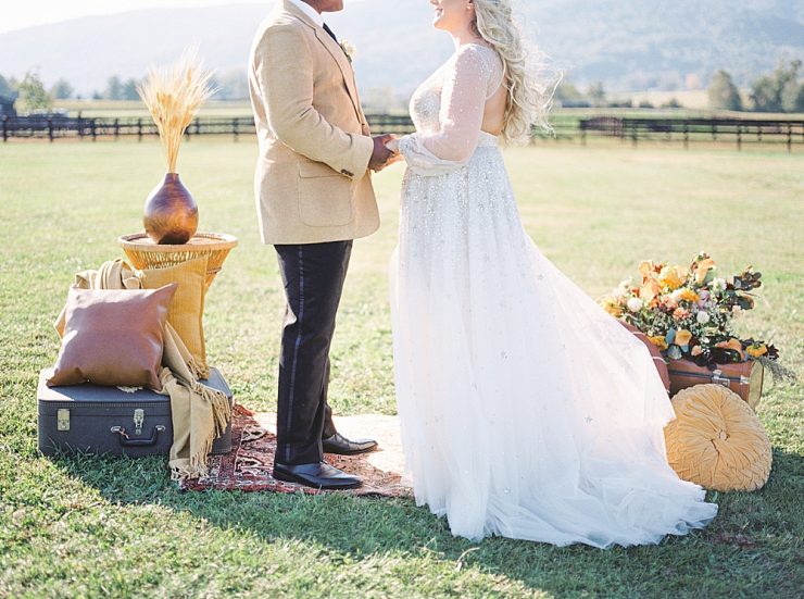 Multiracial Couple with Earth Toned Wedding Inspiration - The White Wren