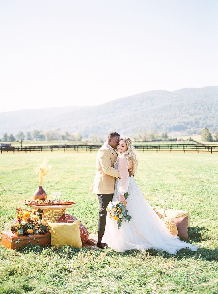 Multiracial Couple with Earth Toned Wedding Inspiration – The White Wren