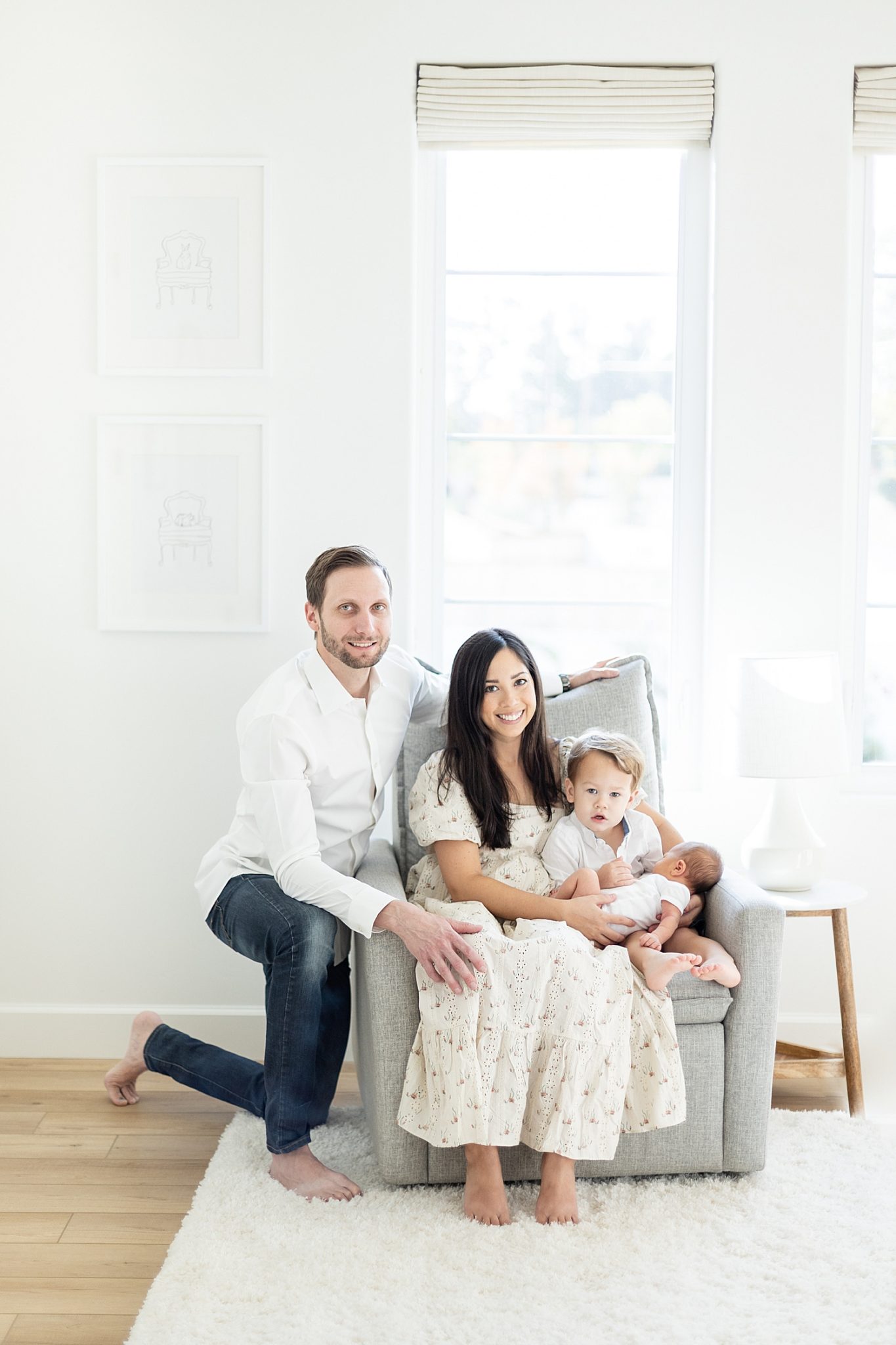 Lifestyle Newborn Session - The White Wren