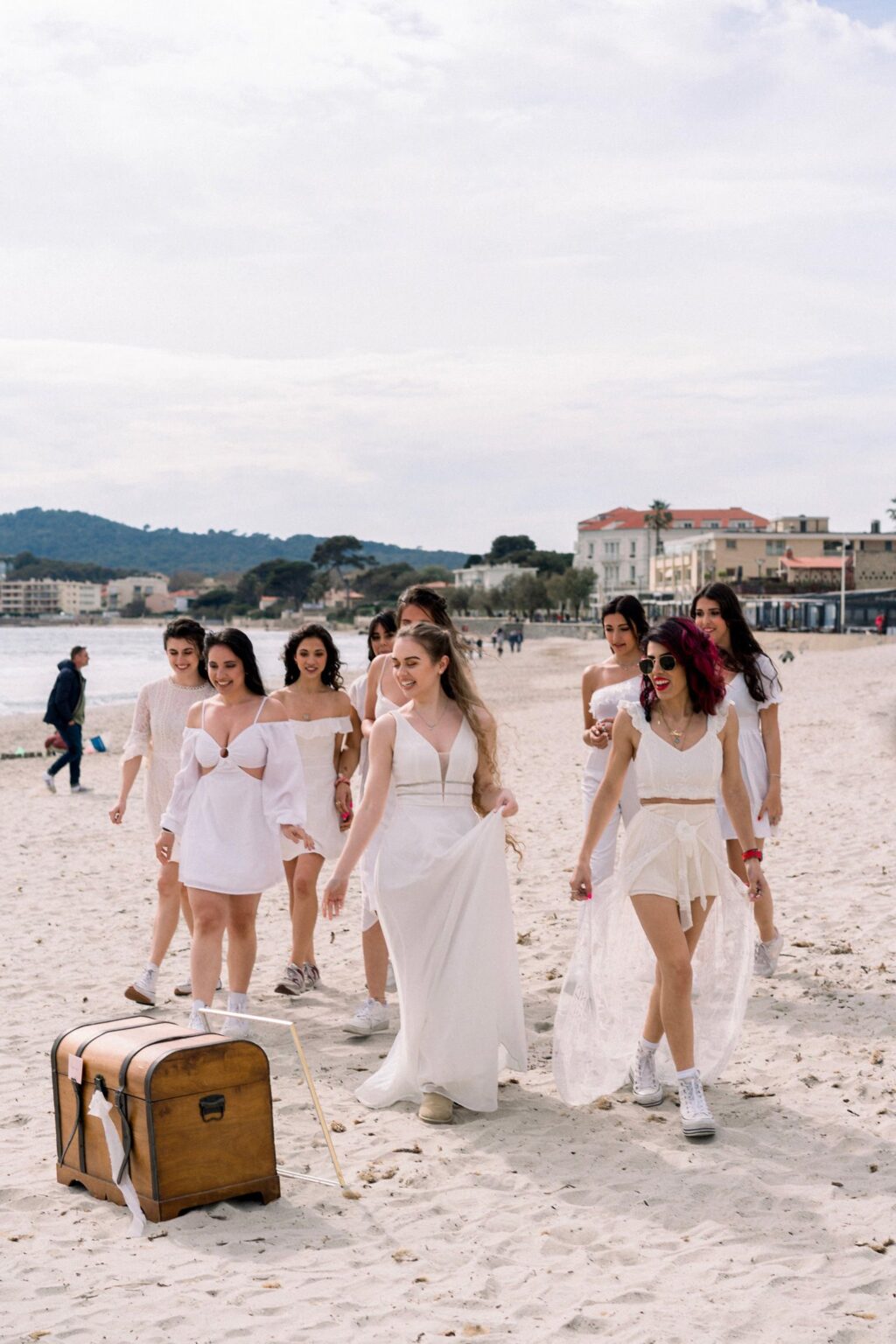 Bachelorette Party on the Beach with Tats - The White Wren