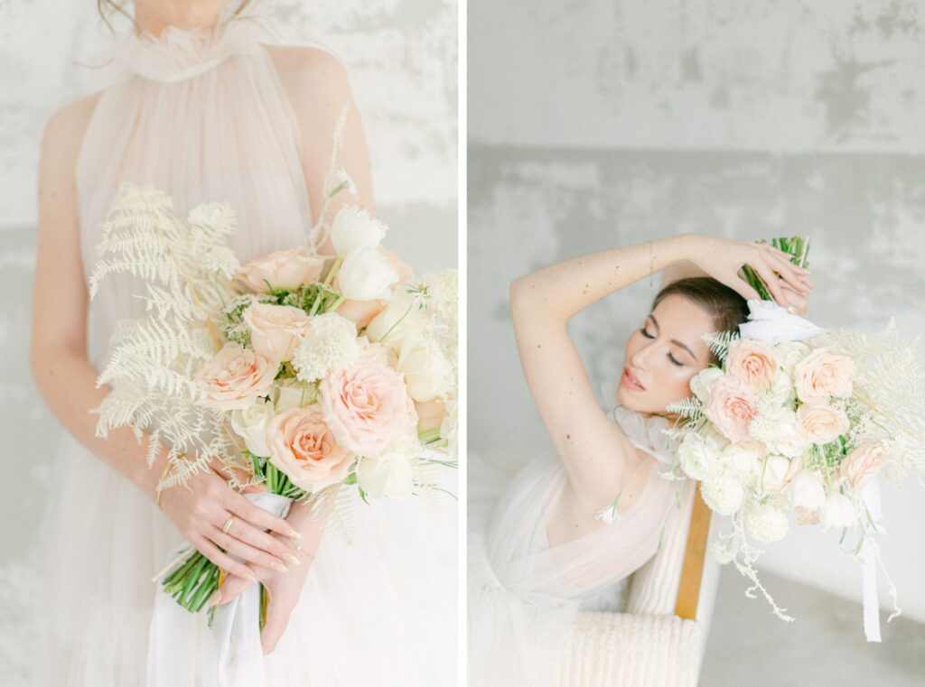 Light and Dreamy Wedding Inspiration with White and Green Details - The ...